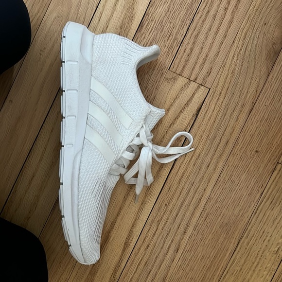 adidas | Shoes | Adidas Swift Run All White Used One Time Size 6 2 ...